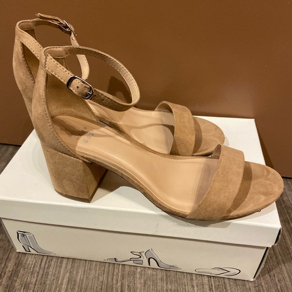 Shoes | Tan Block Heels | Poshmark